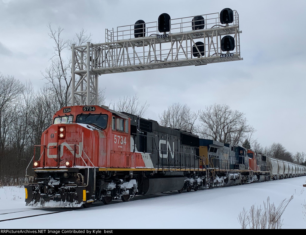 CN 5734 on 68N